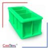 Cement 3 Gang Plastic Cubic Mold 50x50x50 mm - Cantrol
