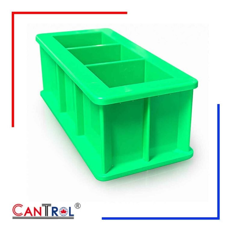 Cement 3 Gang Plastic Cubic Mold 50x50x50 mm - Cantrol